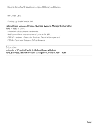 Gordon Kraft profile | PDF