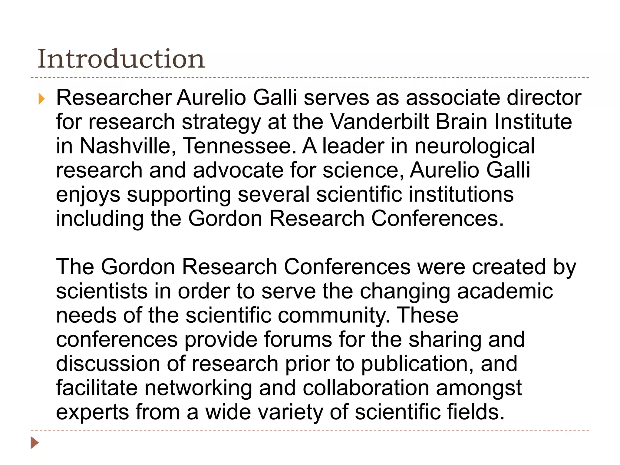 Gordon Research Conferences - Gordon Research Seminars | PPTX