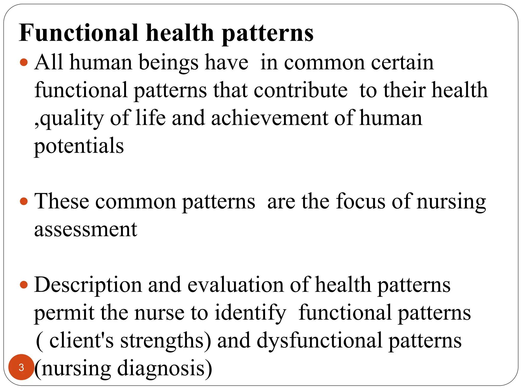 GORDONS 11 HEALTH FUNCTIONAL PATTERNS.ppt