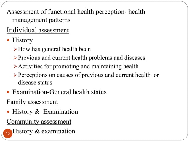 GORDONS 11 HEALTH FUNCTIONAL PATTERNS.ppt