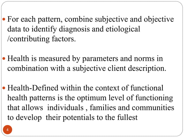 GORDONS 11 HEALTH FUNCTIONAL PATTERNS.ppt