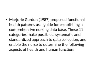 Gordon's Functional Health Pattern.pptx 1 | PPTX