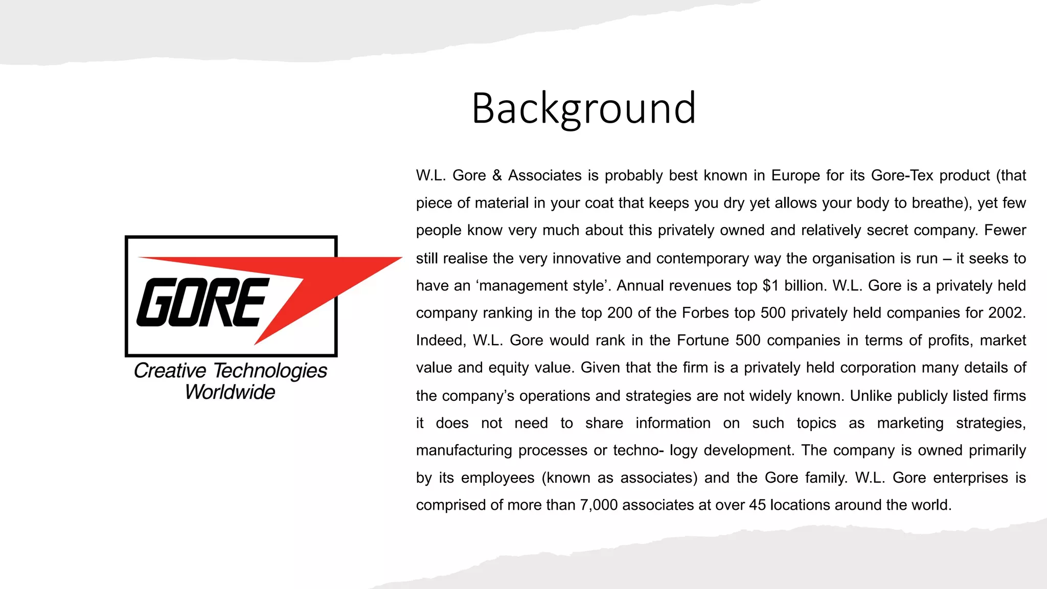 Gore-Tex and W.L. Gore & Associates- An innovative company and a ...