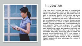 Gore-Tex and W.L. Gore & Associates- An innovative company and a ...