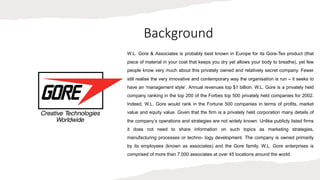 Gore-Tex and W.L. Gore & Associates- An innovative company and a ...