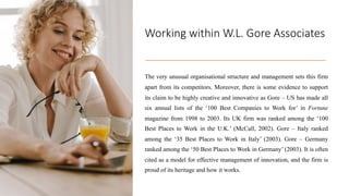 Gore-Tex and W.L. Gore & Associates- An innovative company and a ...