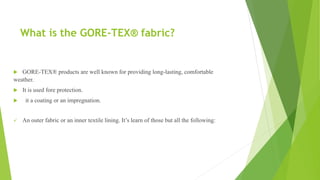 Gore Textile | PPTX