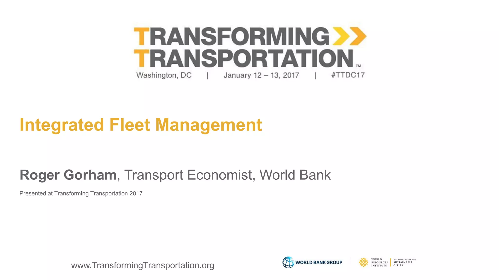 Integrated Fleet Management | PPT