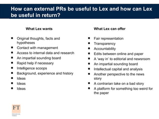 Lex at Gorkana | PPT