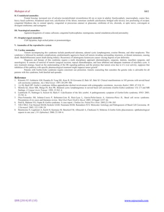 Gorlin goltz syndrome | PDF