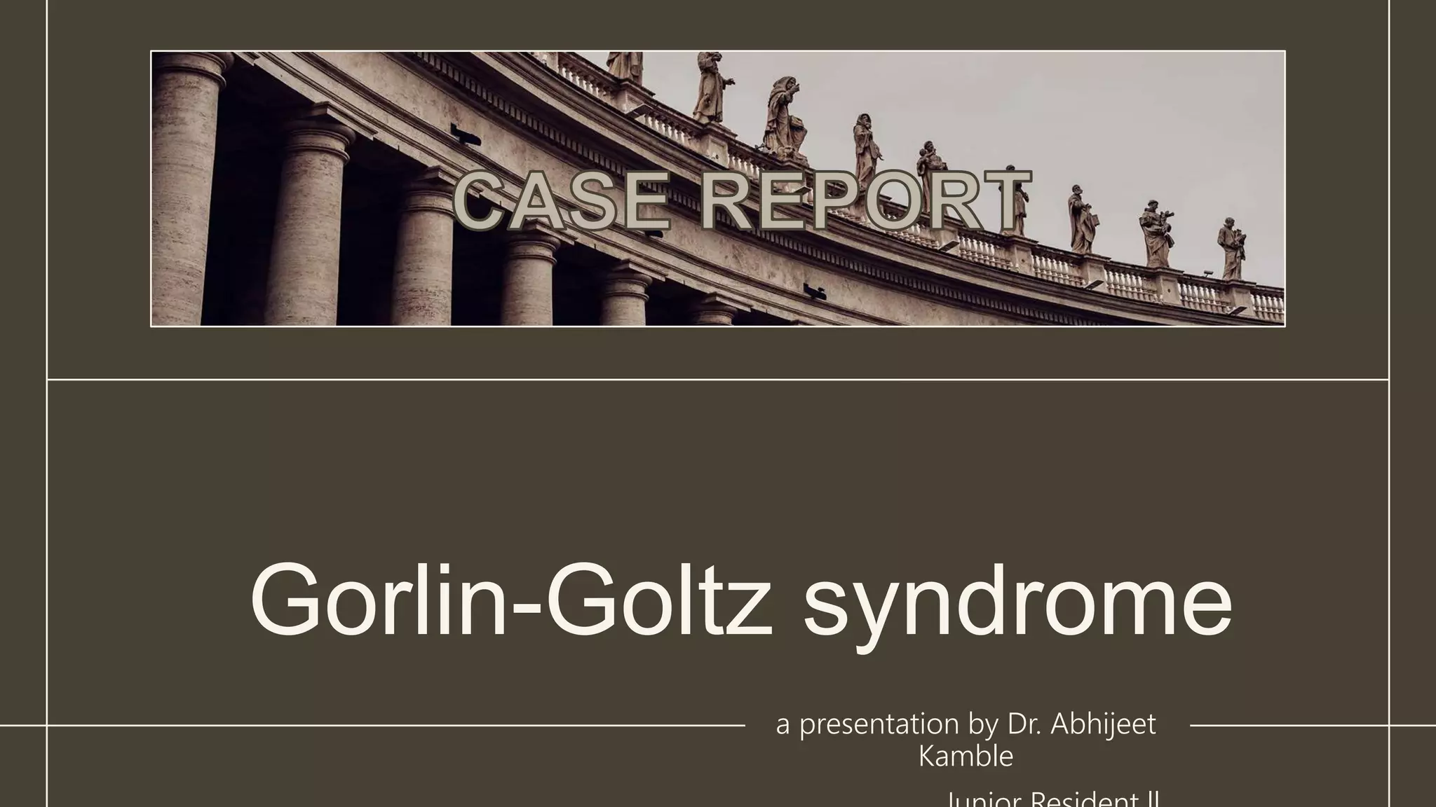 Gorlin-Goltz syndrome case report maxillofacial surgery.pptx