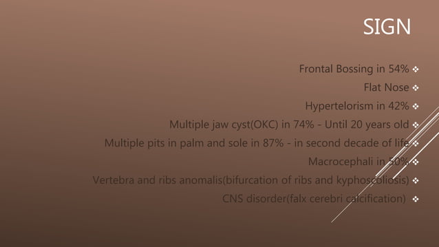 Gorlin syndrome : nevoid basal cell carcinoma | PPTX | Skin and ...