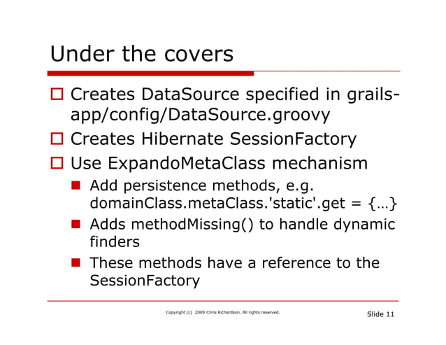 Overview Of Grails Object Relational Mapping Gorm Ppt