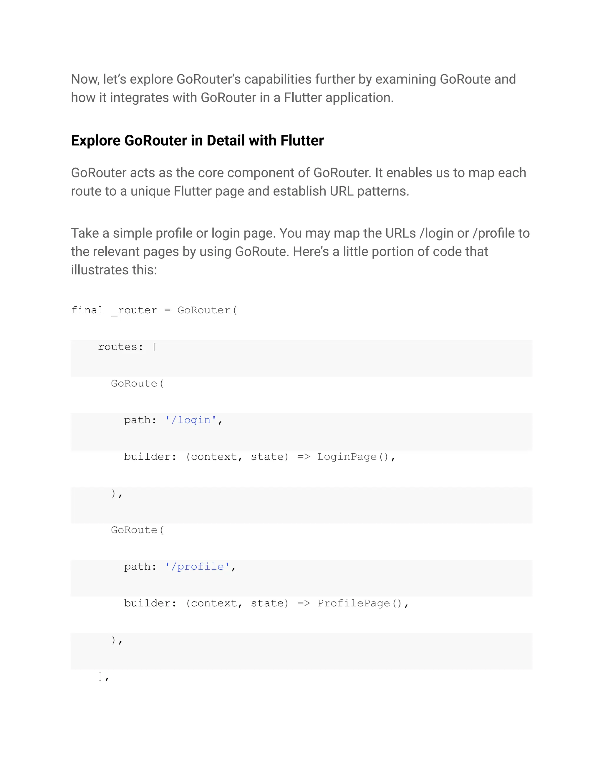 Gorouter The Key To Next Level Routing In Flutter Developmentpdf