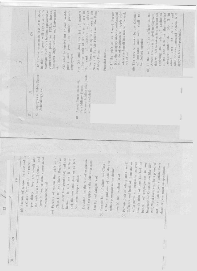 Non creamy layer certificate for KERALA OBC- criteria for the issue. | PDF