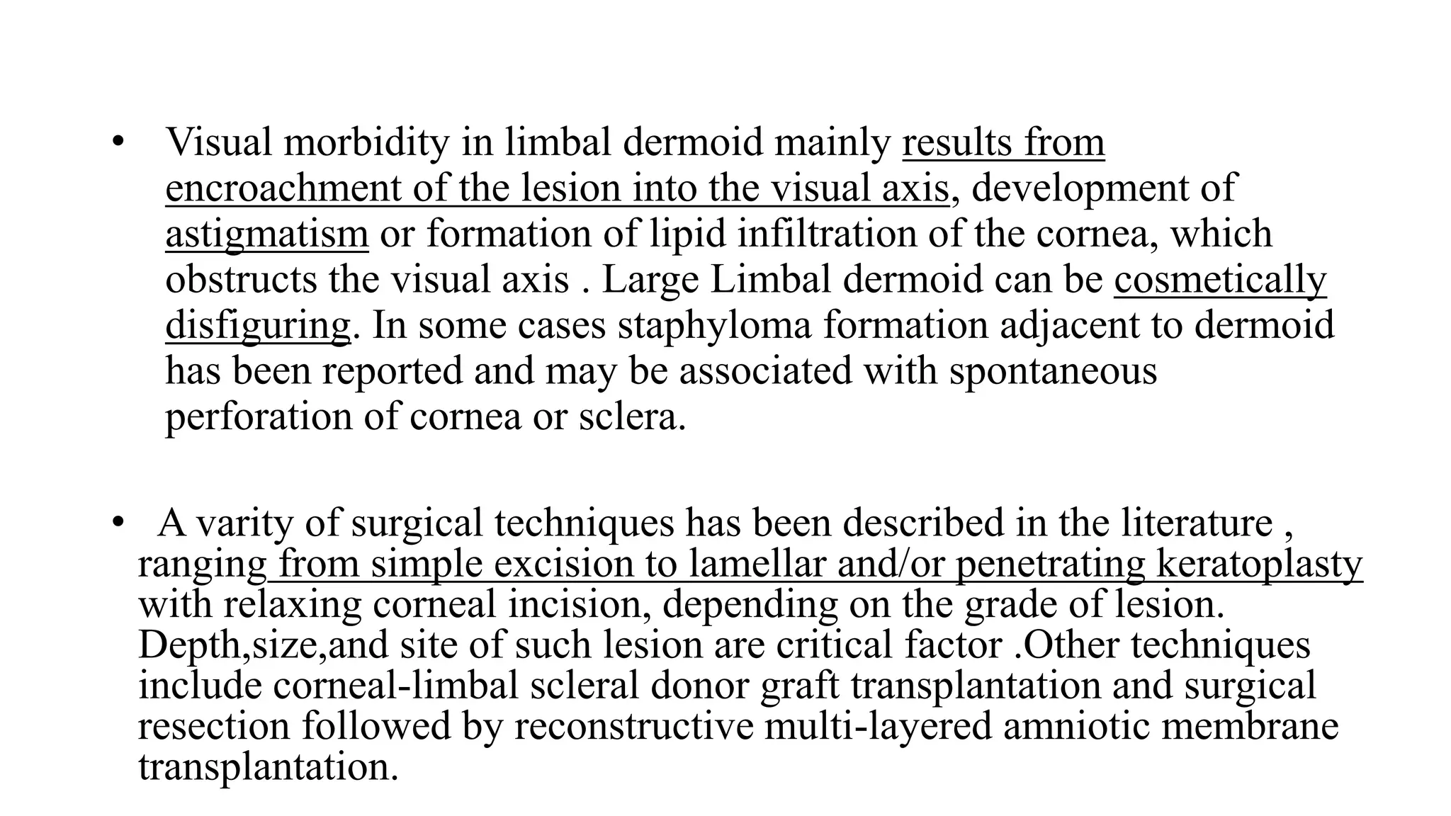 THE HAIRY EYEBALL - LIMBAL DERMOID | PPTX