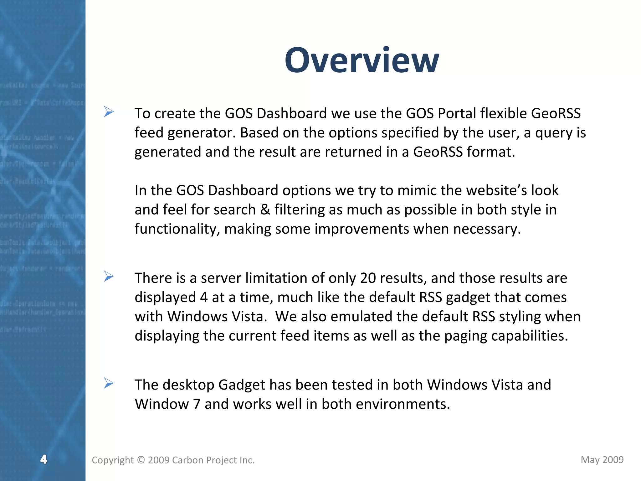 GOS Dashboard - Enterprise GIS Dashboard for Geodata.gov