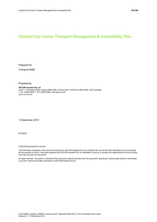 Gosford city centre TMAP | PDF