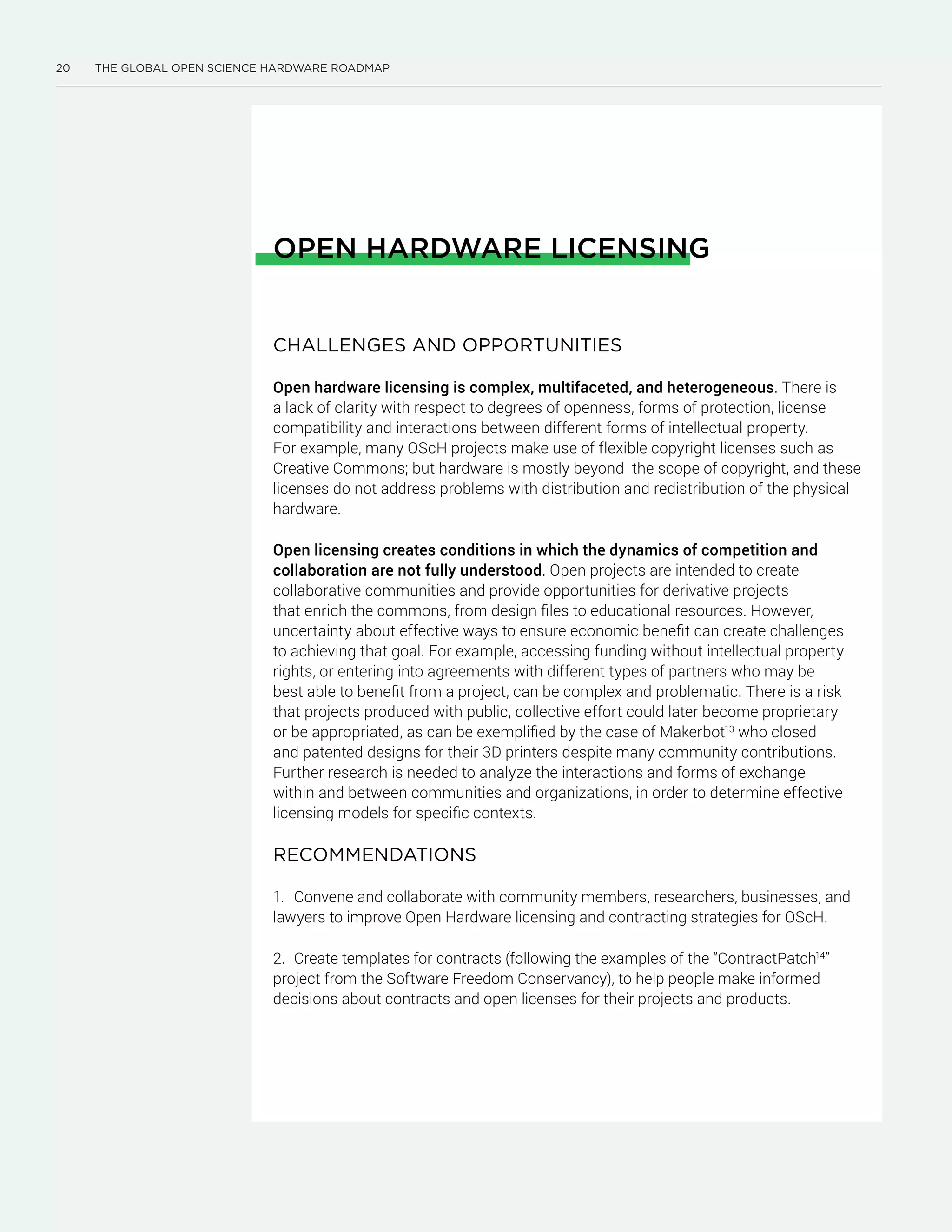 Global Open Science Hardware Roadmap | PDF