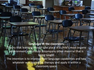 Speech and Language Impairments (SLI) | PPTX