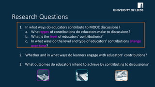 What does educators' engagement with MOOC discussions look like? | PPT