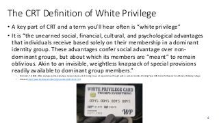 A Gospel Centered Warning about Critical Race Theory (CRT) | PPT