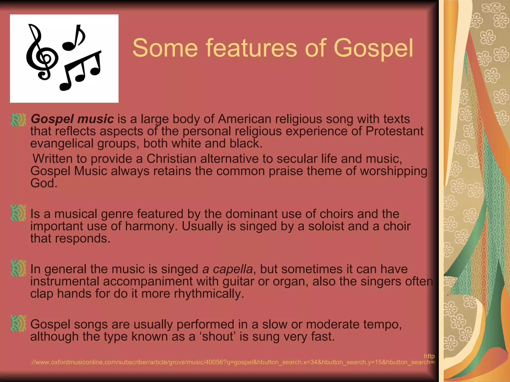 Gospel music | PPT