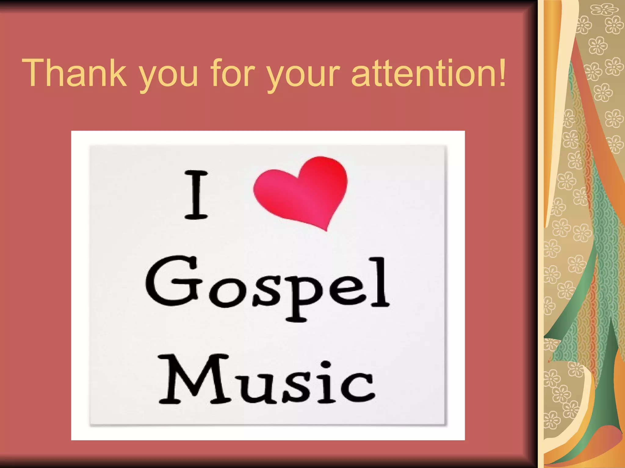 Gospel music | PPT