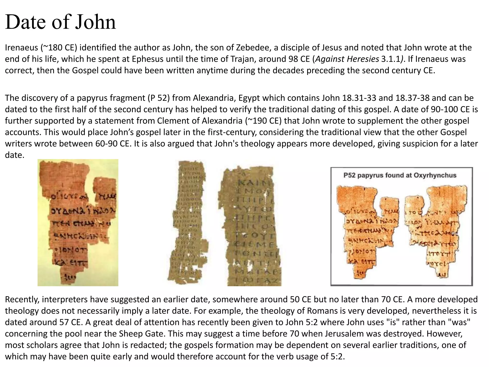 Gospel of John | PPTX