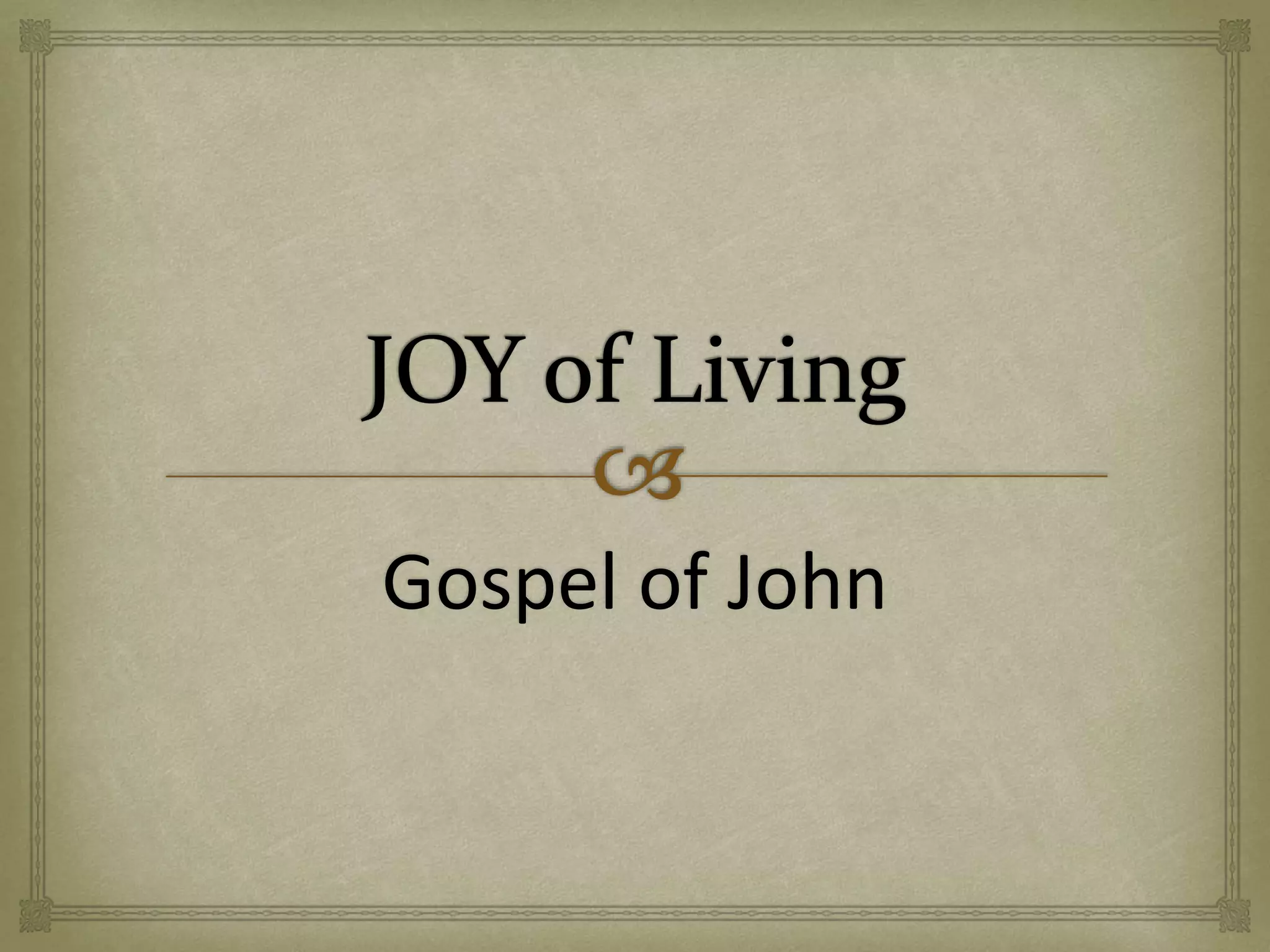 Gospel of John Chapter 2 | PPTX