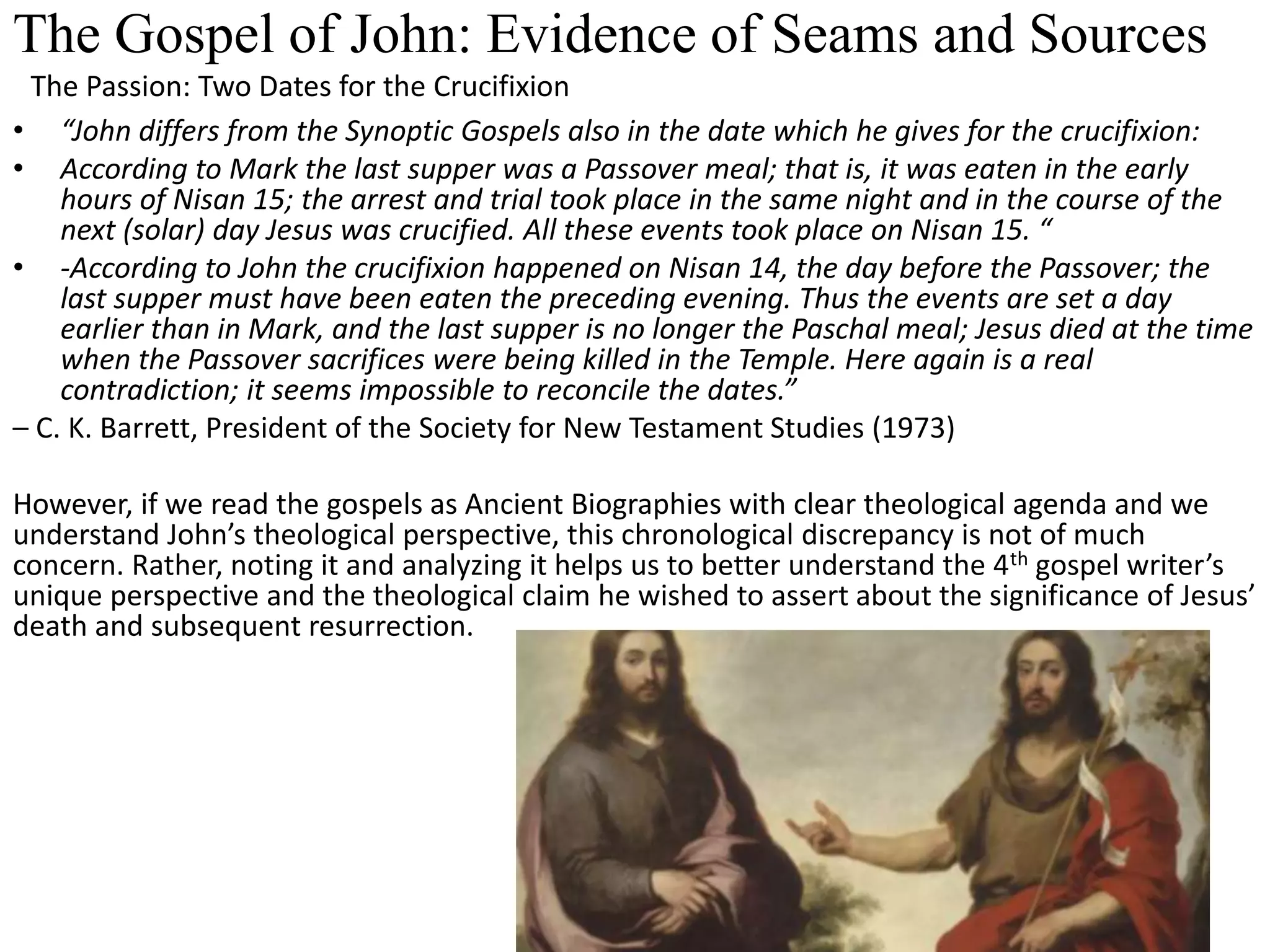 Gospel of John Seams and Sources | PPTX