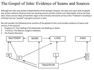 Gospel of John Seams and Sources | PPTX | Christianity | Religion ...