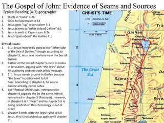 Gospel of John Seams and Sources | PPTX | Christianity | Religion ...