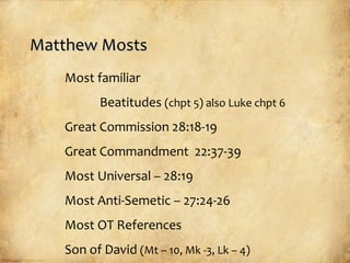 Gospel of matthew | PPT