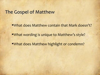 Gospel of matthew | PPT