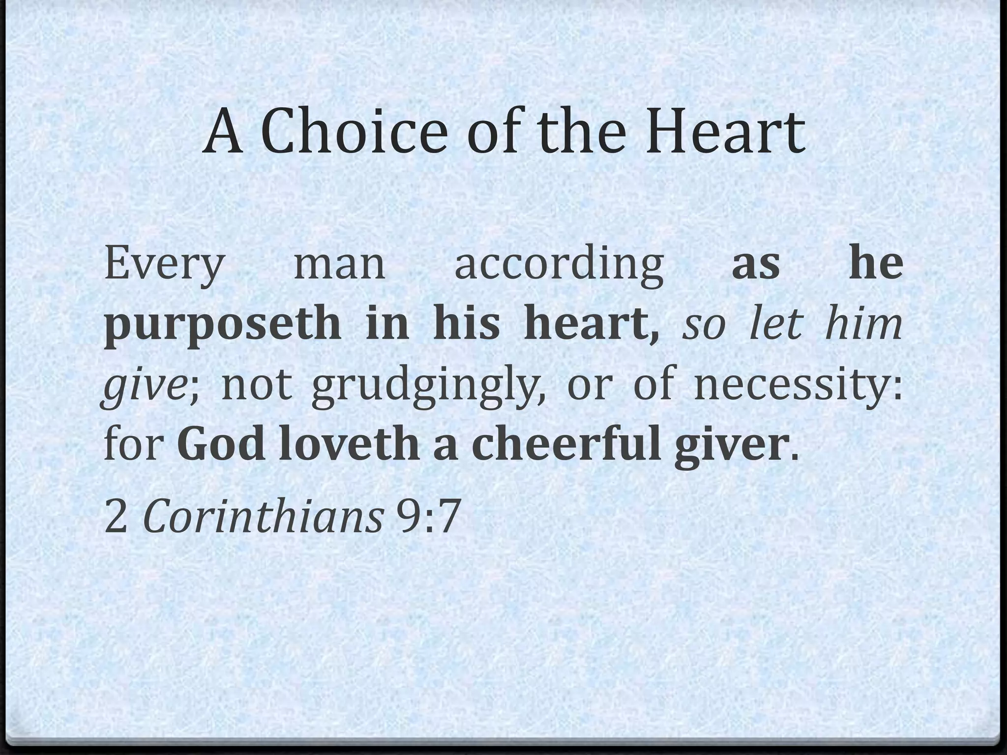 Gospel order 16-20 - tithes and offerings god's invitation | PPT
