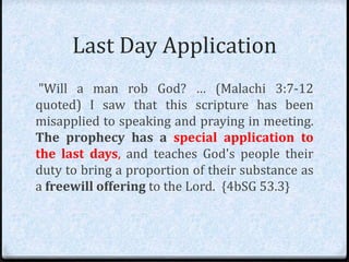 Gospel order 16-20 - tithes and offerings god's invitation | PPT