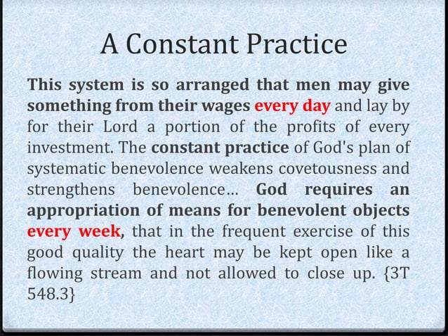 Gospel order 17-20 - tithes and offerings god's storehouse | PPTX ...