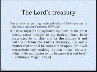 Gospel order 17-20 - tithes and offerings god's storehouse | PPTX