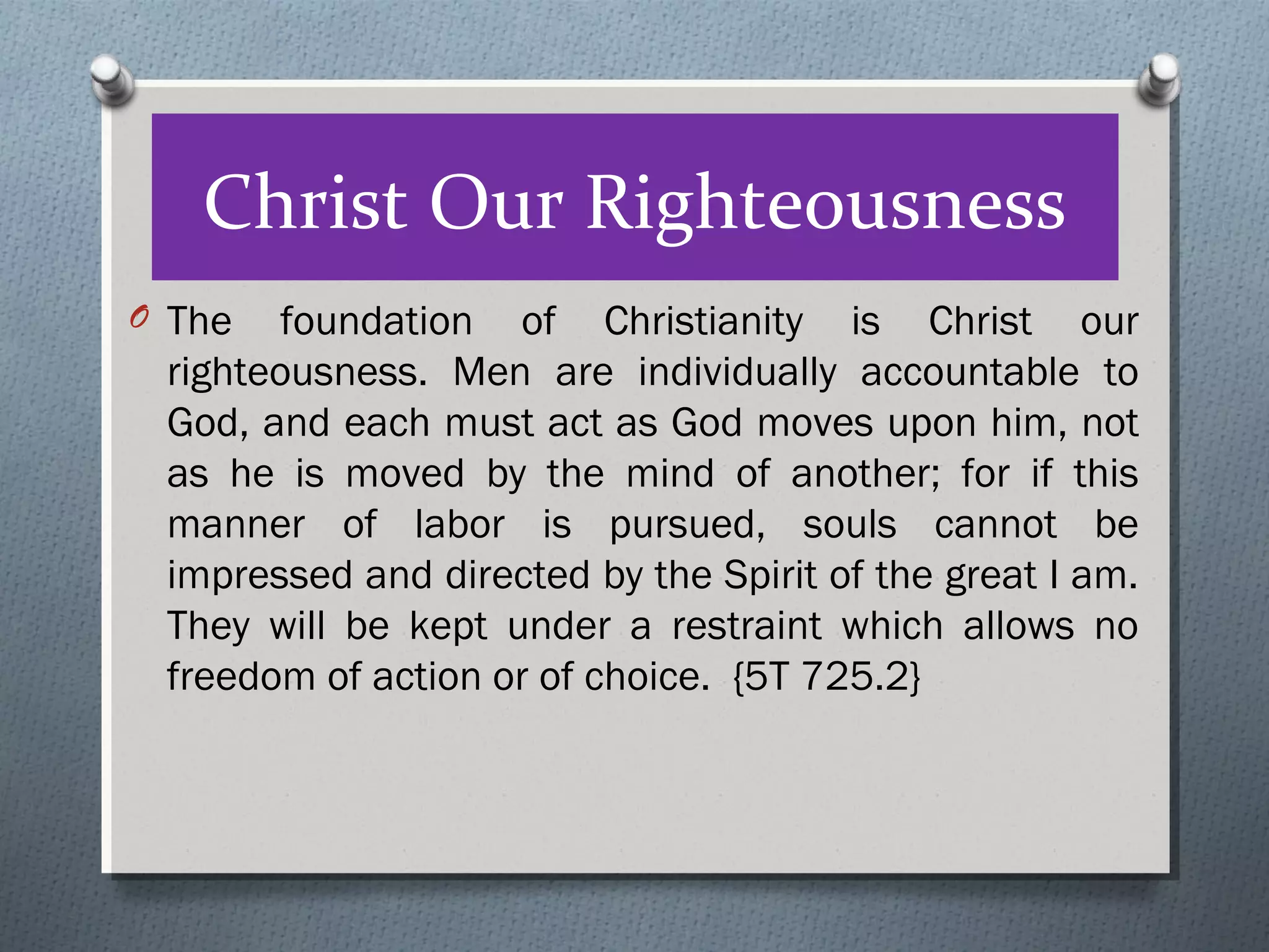 Gospel order 6-20 - freedom in christ | PPT