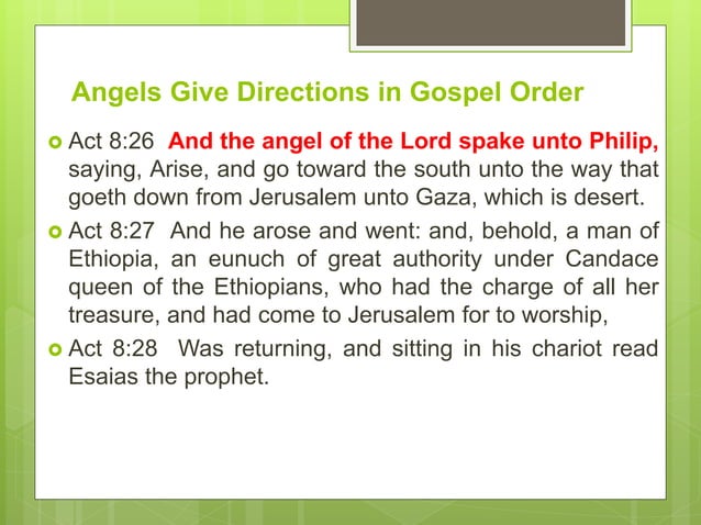 Gospel order 7-20 - every man and his appointed work | PPT
