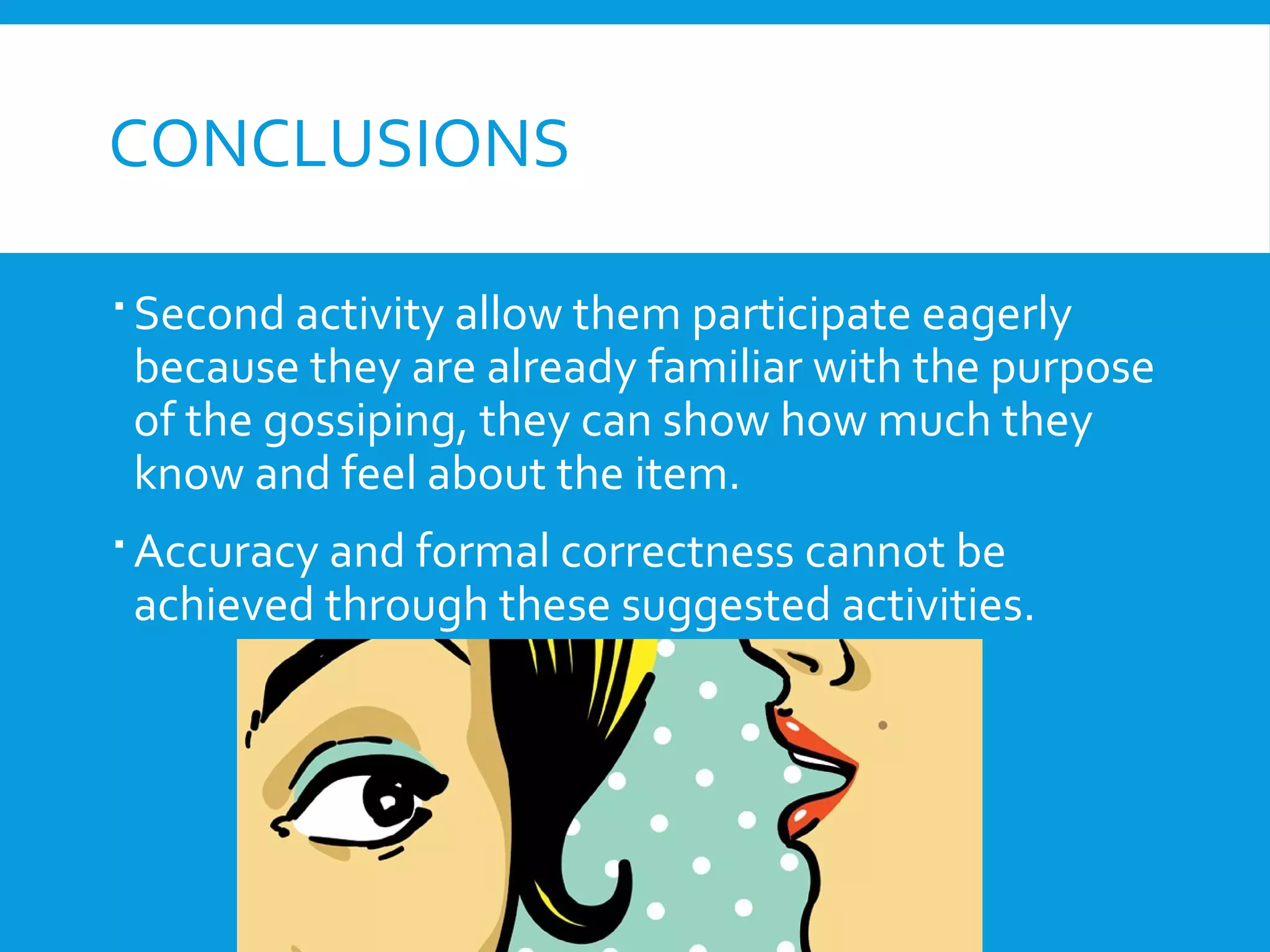 Transforming class into Gossiping Groups | PPT