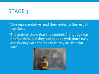 Transforming class into Gossiping Groups | PPT