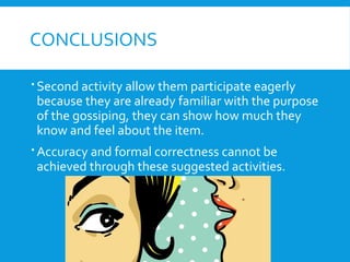 Transforming class into Gossiping Groups | PPT