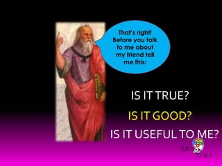 Gossip and slander show | PPSX