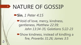 Gossip A Prideful Sin that will bring you to everlasting punishment. | PPT