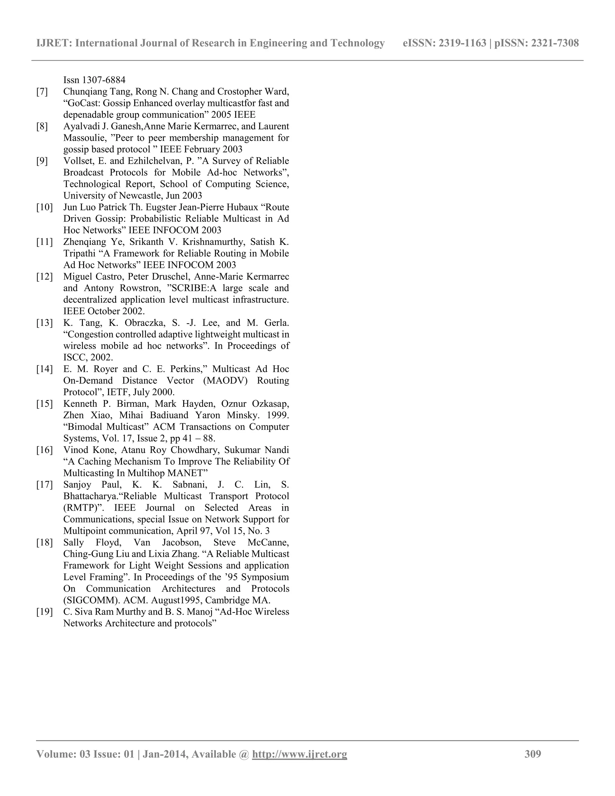 Gossip Based Reliable Multicast Protocol Pdf