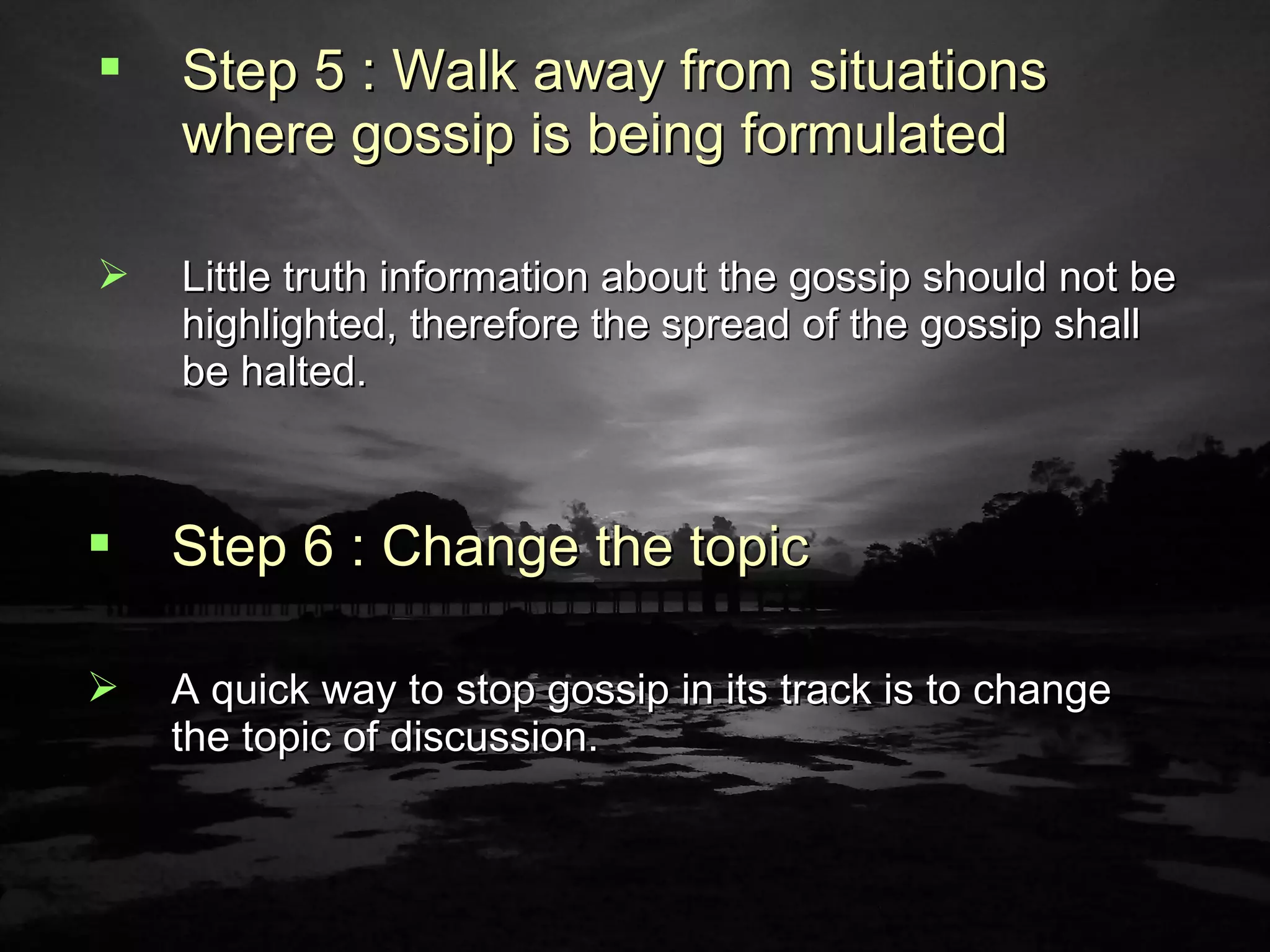Gossip in the workplace | PPT
