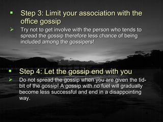 Gossip in the workplace | PPT