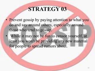 Gossip in workplace | PPTX